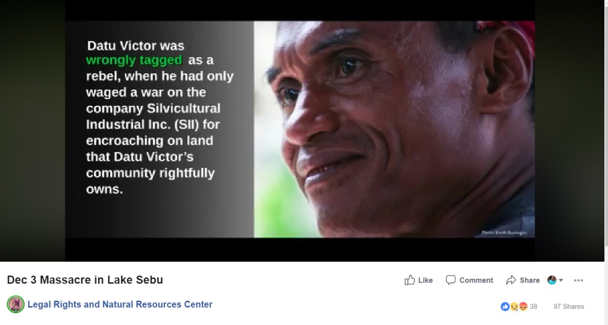 [Video] Dec 3 Massacre in Lake Sebu -LRC-KSK-FOE | Human Rights Online ...