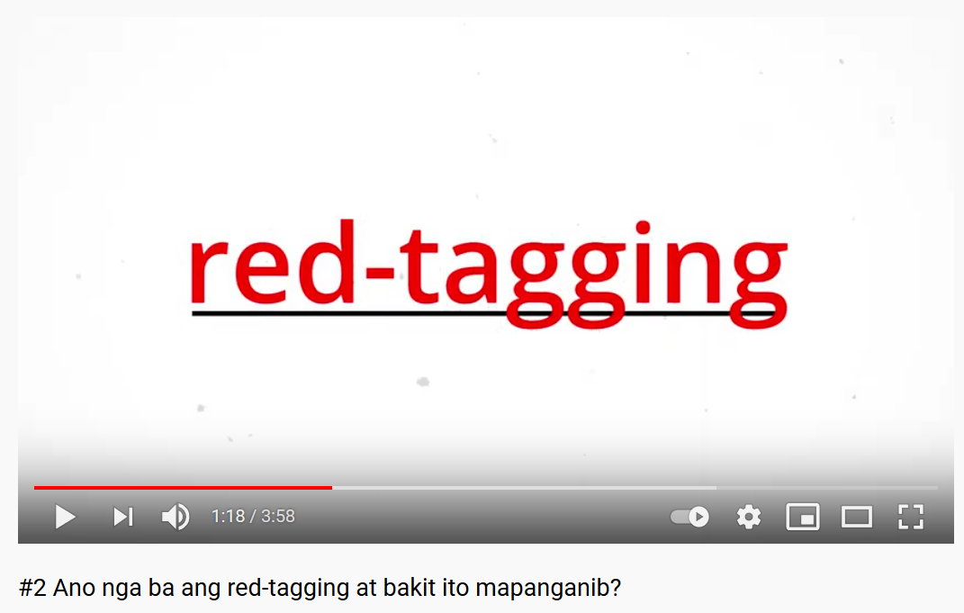 Red Tagging – Human Rights Online Philippines